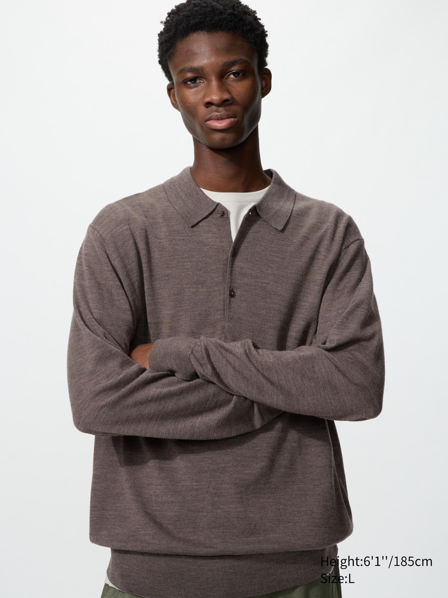 100% Australian Merino Knitted Polo Shirt
